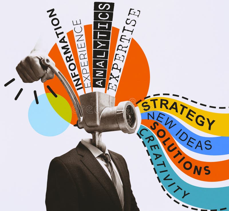 Creative Approach in Business. Stock Photo - Image of thinking, meat ...