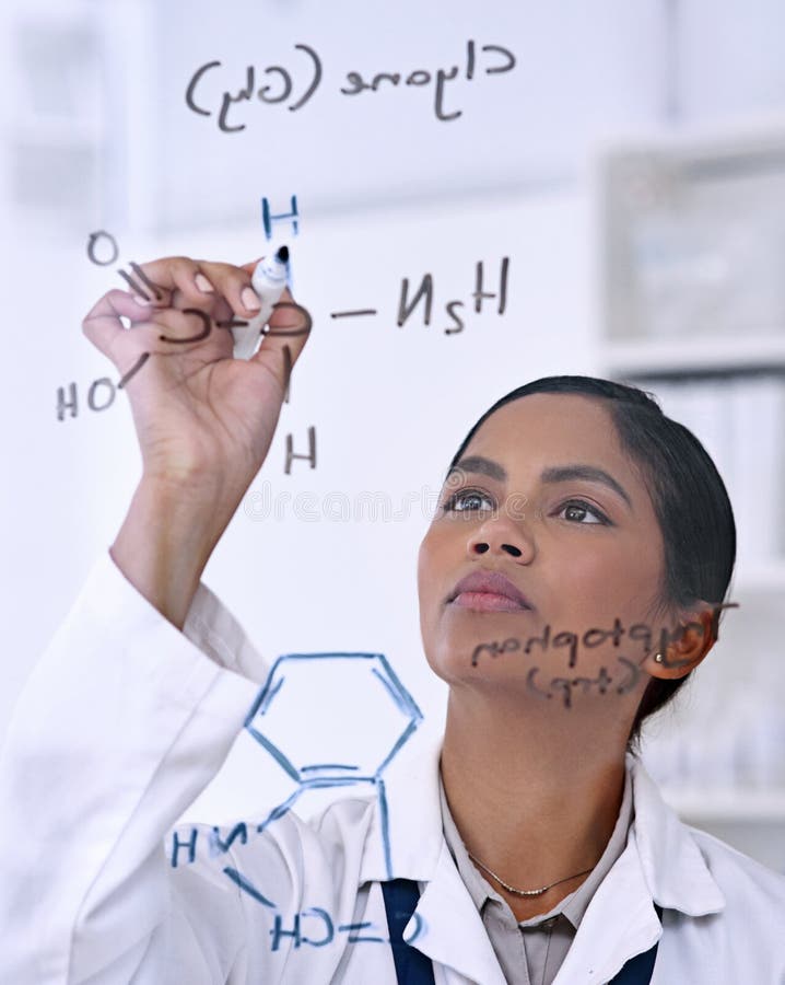 Creating a New Formula. an Attractive Young Female Scientist Working on ... Creating a New Formula. an Attractive Young Female Scientist Working on ...