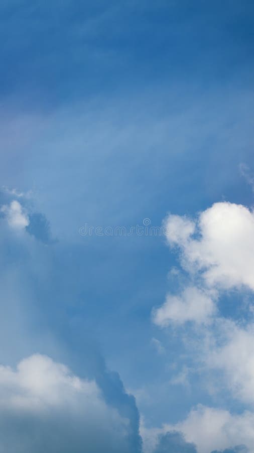 Creating a Peaceful and Refreshing Atmosphere. Blue Sky with Clouds ...