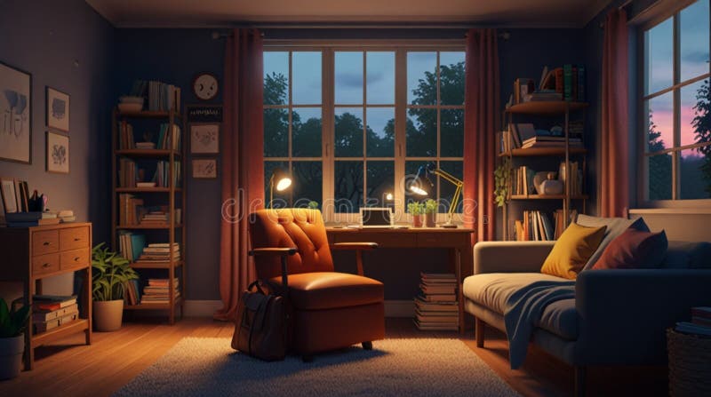 Study Haven: Crafting the Ultimate Study Room Environment Stock ...