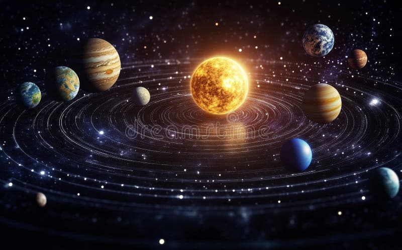 Creating Planets of the Solar System in High Resolution. Stock Image ...