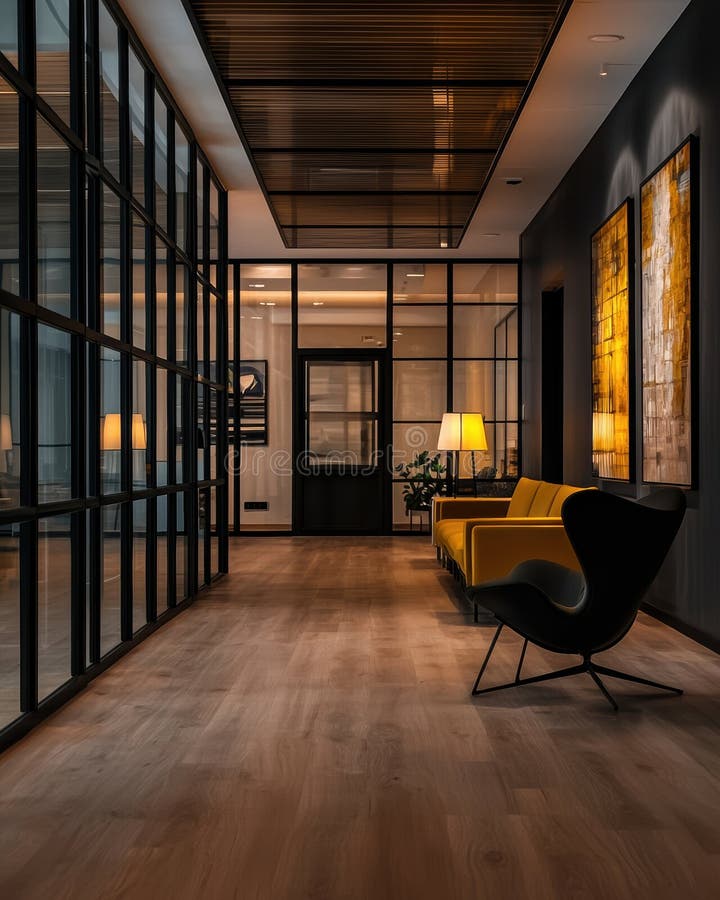 Creating a Productive Environment with a Stylish Office Space Featuring ...