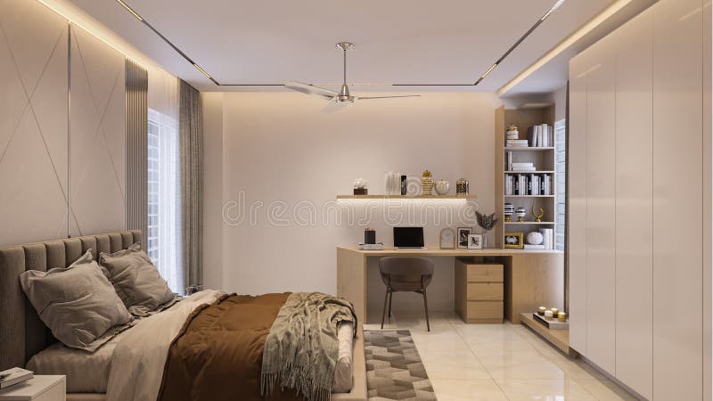 Creating a Relaxing Atmosphere in Your Master Bedroom Stock ...