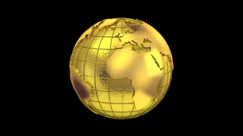 Rotating of Globe. a Look Inside Stock Video - Video of creation ...