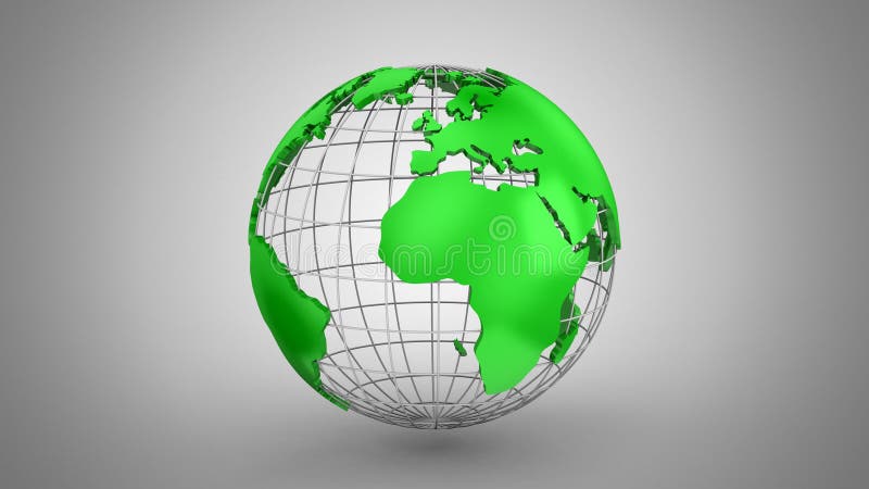 Creating a Rotating Globe stock video. Video of earth - 83438149