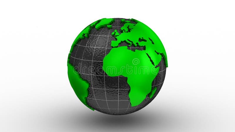 Creating a rotating globe stock video. Video of matte - 100929965