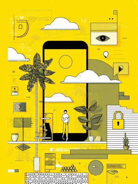 Creating Safe Digital Spaces through Engaging Infographics and Informative Design Elements Stock ...