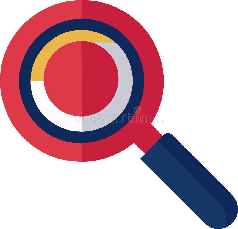 Search Icon Vector Illustration Stock Vector - Illustration of goal ...