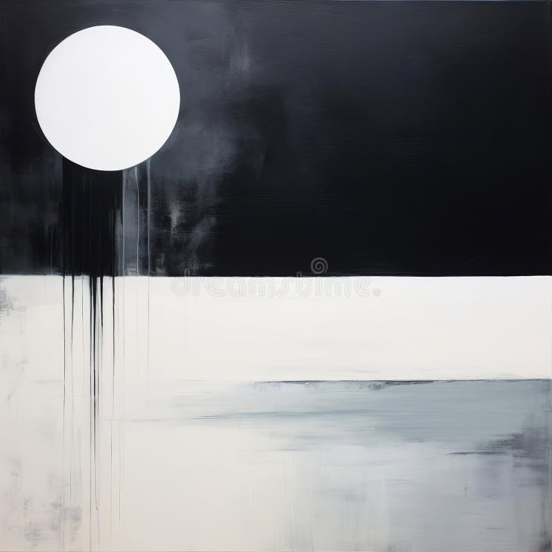 Creating a Simple yet Elegant Monochrome Painting Artwork Stock ...