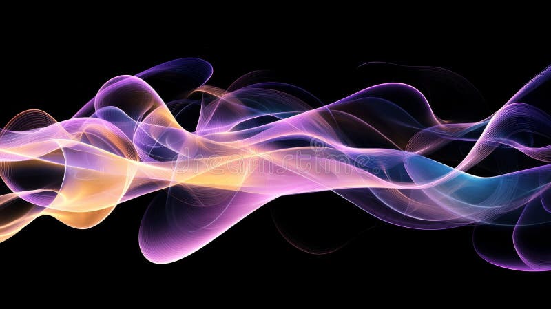 Creating Smooth, Elegant Waves in Vibrant Colors Forms a Captivating ...