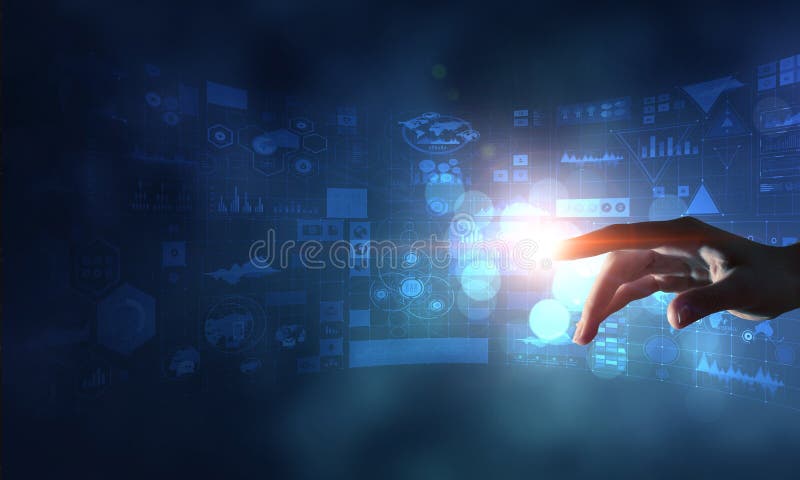 Creating something new stock image. Image of finger - 130423117