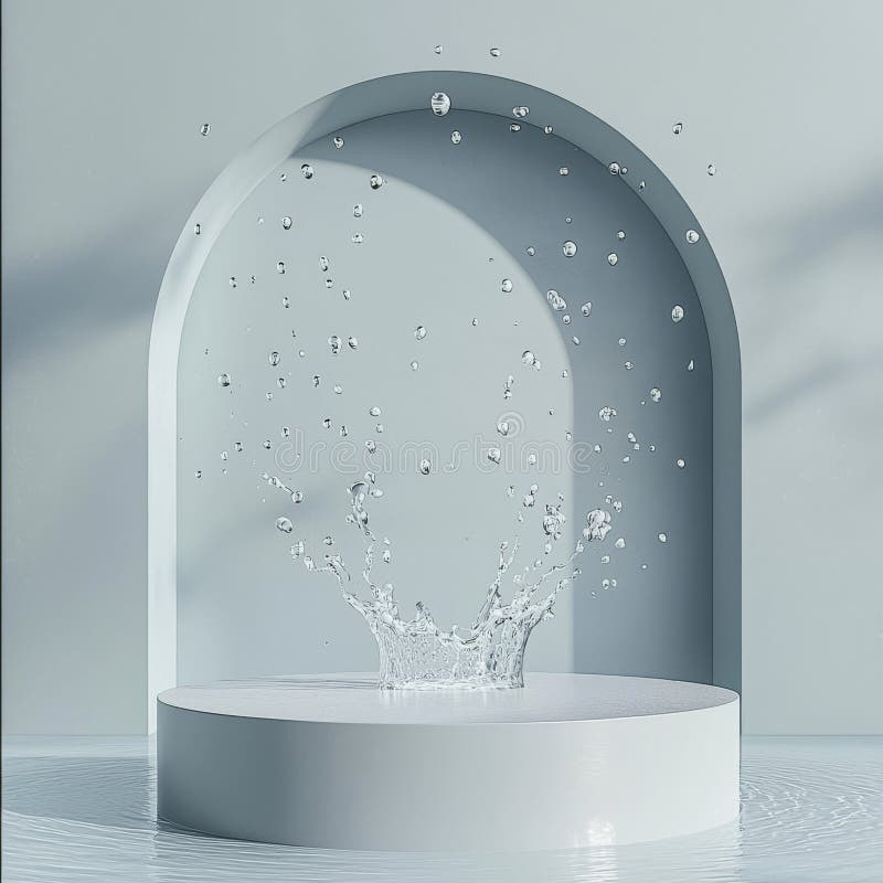 Creating a Spray and Splash after a Water Droplet Impacts a Circular ...