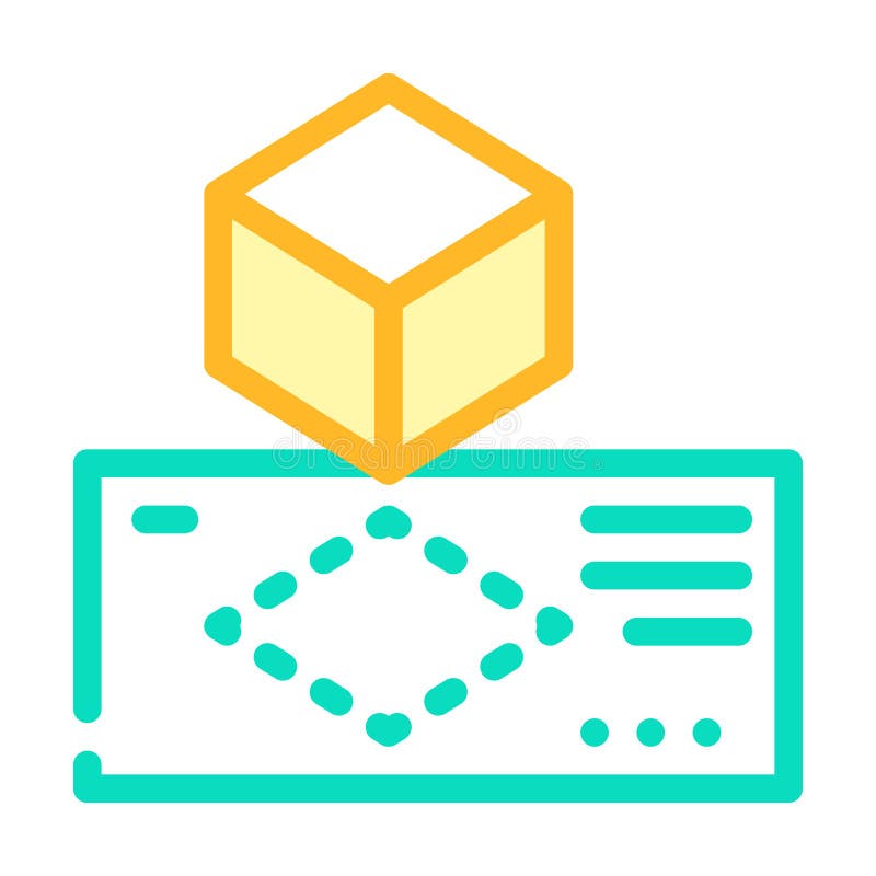 Creating Templates Color Icon Vector Illustration Stock Vector ...