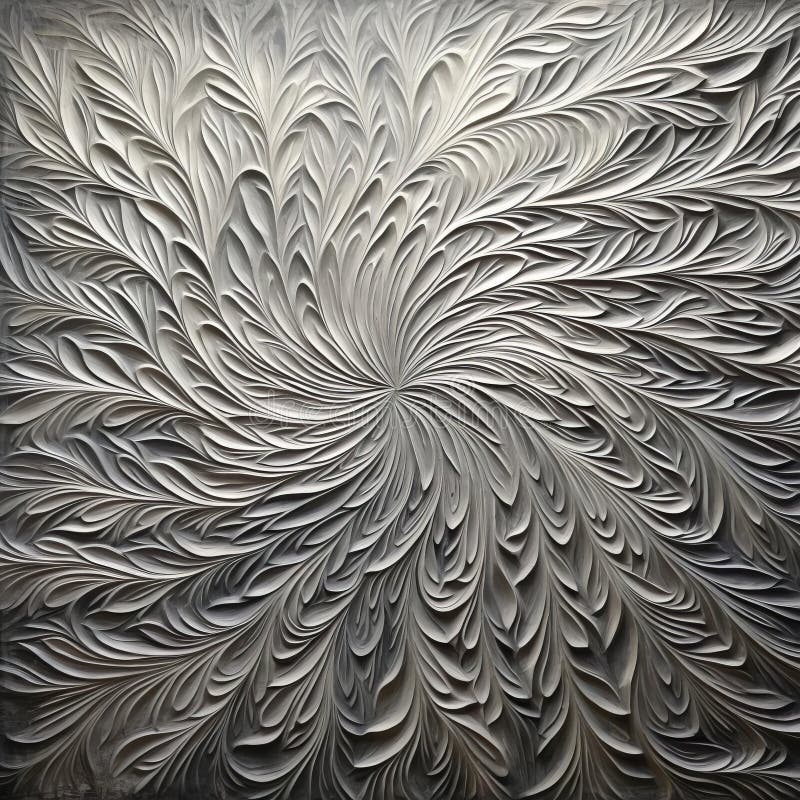 Creating a Textured Silver Art Piece with Central Focus Stock ...