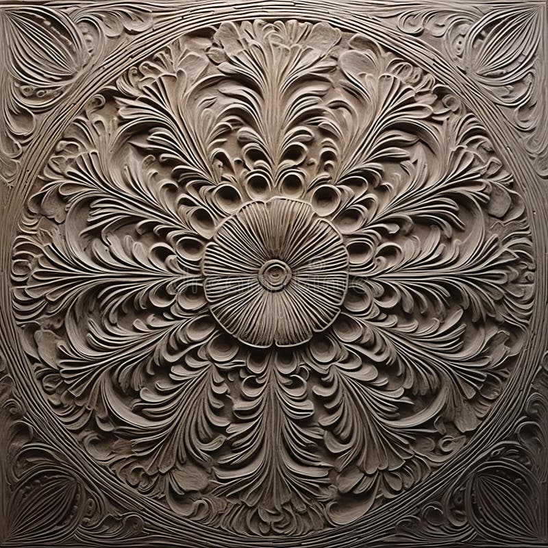 Creating a Textured Taupe Masterpiece with Faint Patterns Stock ...