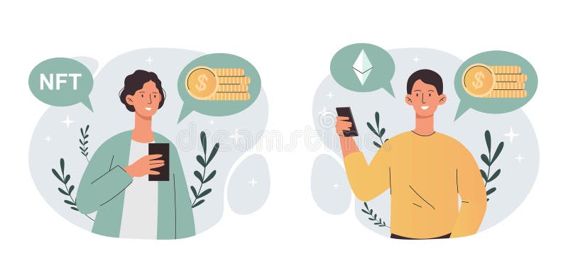 Creating tokens set stock vector. Illustration of currency - 270595677