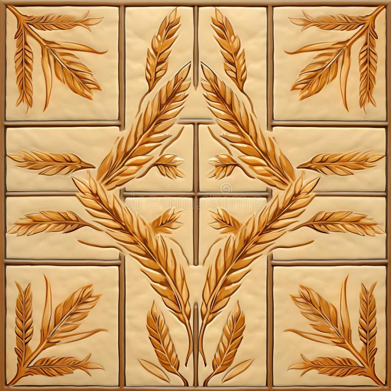 Creating Unique American Wheat Tile Patterns with a Twist Stock ...