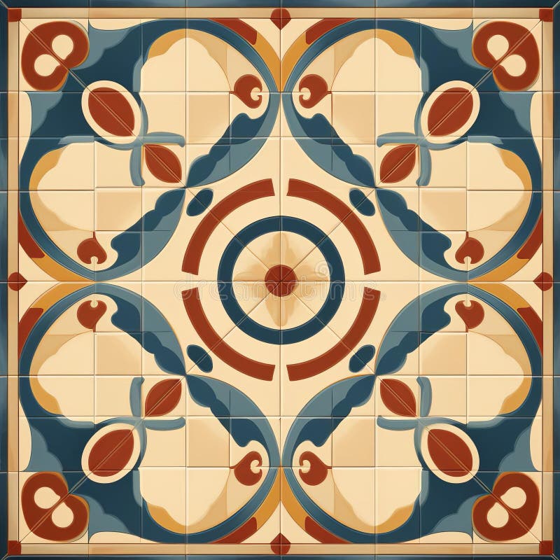 Creating a Unique Belgian Dubbel Tile Pattern Stock Illustration ...