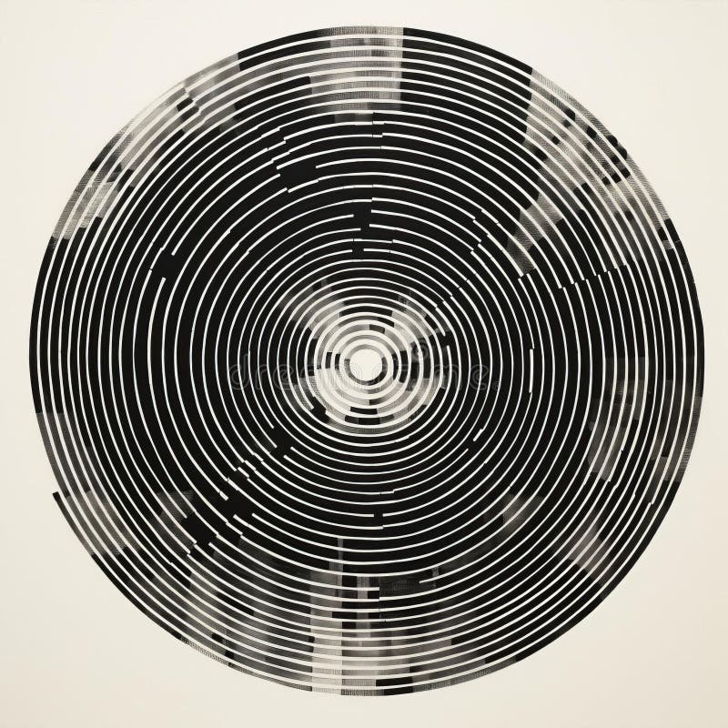 Creating a Unique Bullseye Image with Barcode Patterns Stock ...