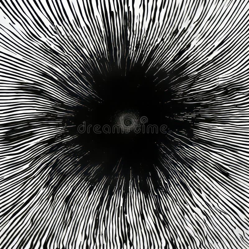 Creating Unique Swirl Art with Barcode Straight Lines Design Stock ...