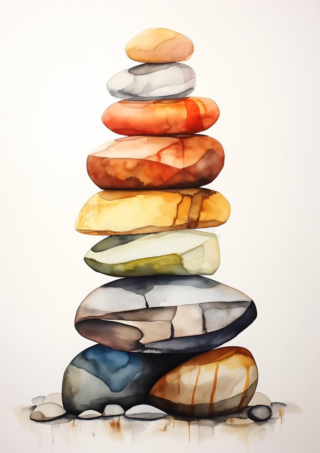 Creating a Unique Tabletop Display with Stacked Rocks, Hanging S Stock ...