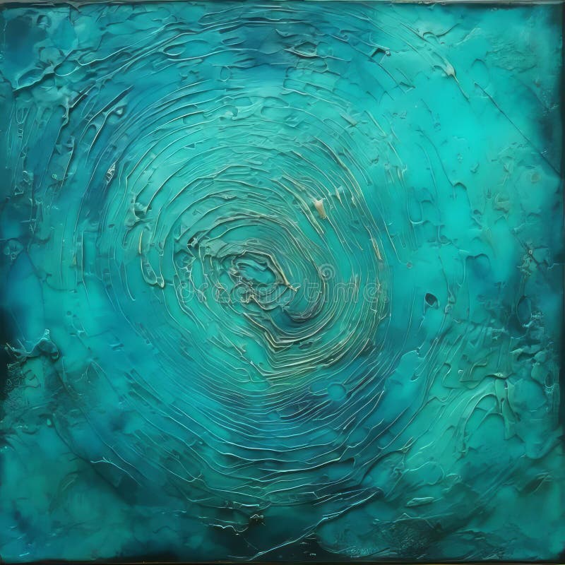 Creating a Unique Turquoise Textured Artwork with Faded Patterns Stock ...