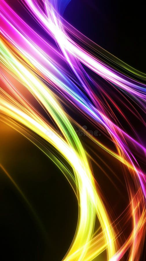 Creating a Vibrant and Dynamic Abstract Composition, Smooth Light ...