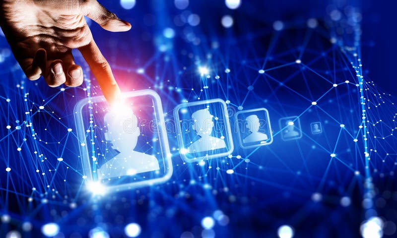 Creating Wireless Technologies. Mixed Media . Mixed Media Stock Photo ...