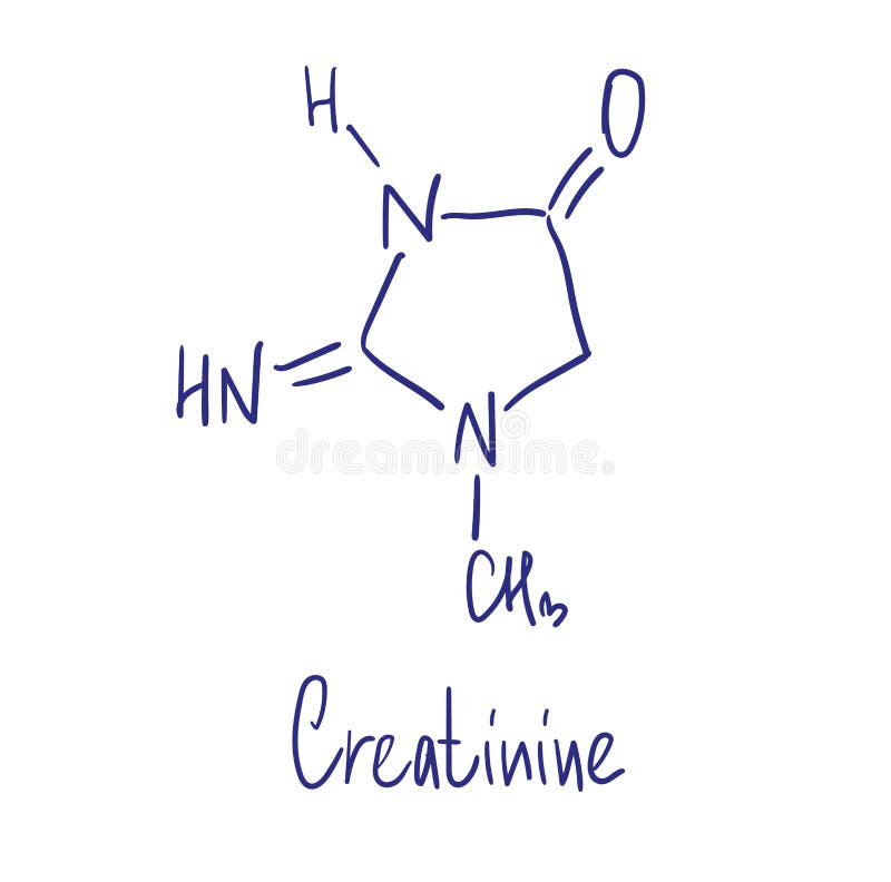 Creatinine Chemical Formula Stock Vector - Illustration of formula ...
