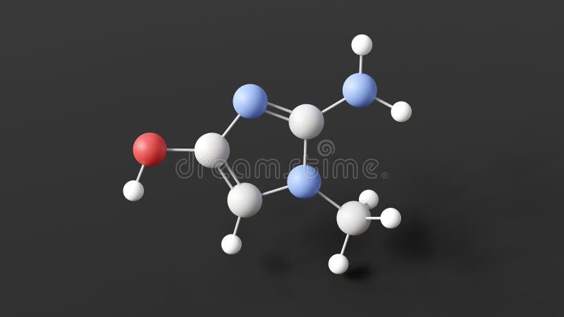 Creatinine Molecule, Molecular Structure, Creatine Breakdown Product ...