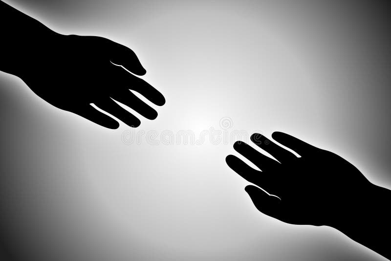 Creation Concept - Human Hands, Grey Background Stock Photo - Image of ...