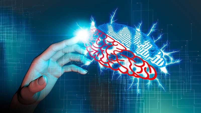 The Creation of robot Adam stock illustration. Illustration of friendly ...