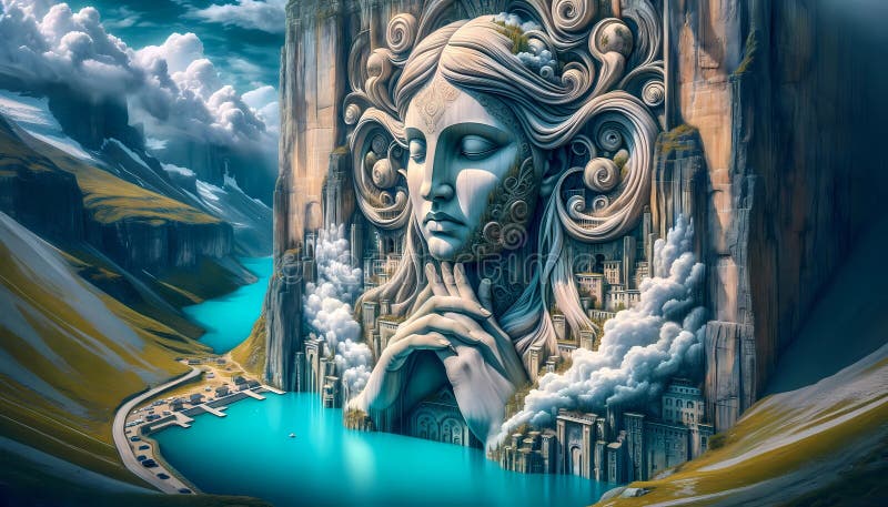 The Ghost of the River - AI Generated Image Stock Illustration ...