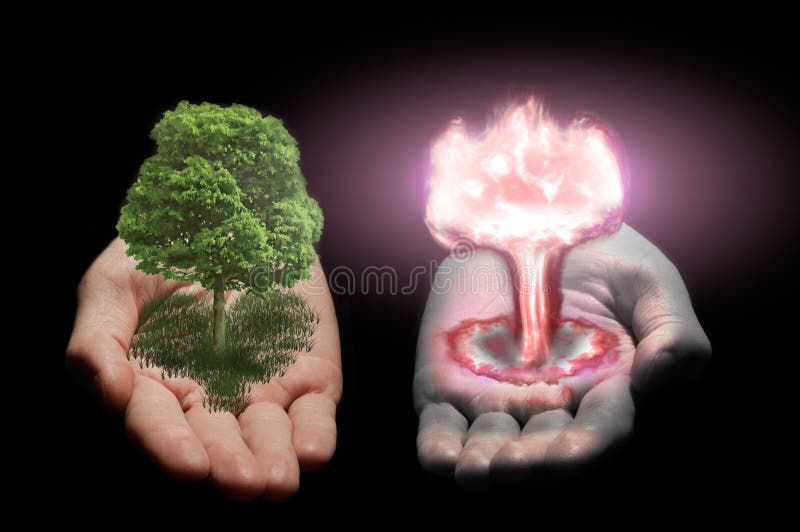 Creation And Destruction Royalty Free Stock Photos - Image: 8957548