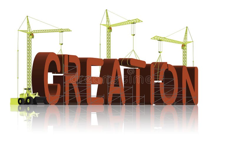 Creation Evolution or Intelligent Design Belief Stock Illustration ...