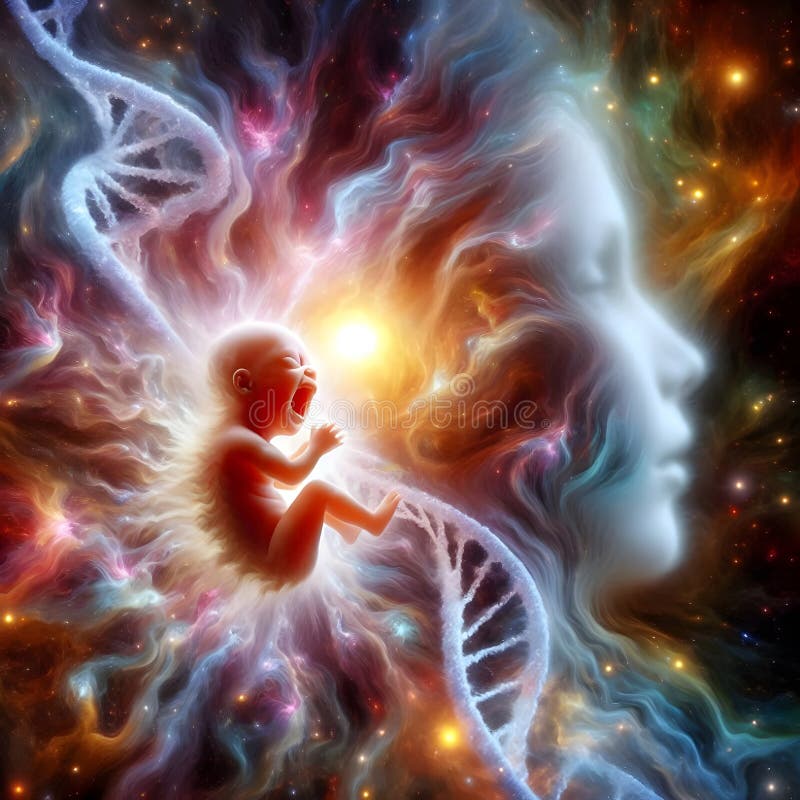 A Creation a Human Embryo Comes into Existence through Swirling and ...