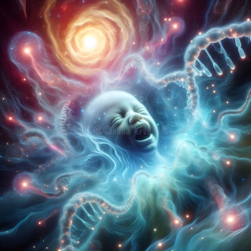 A Creation a Human Embryo Comes into Existence through Swirling and ...