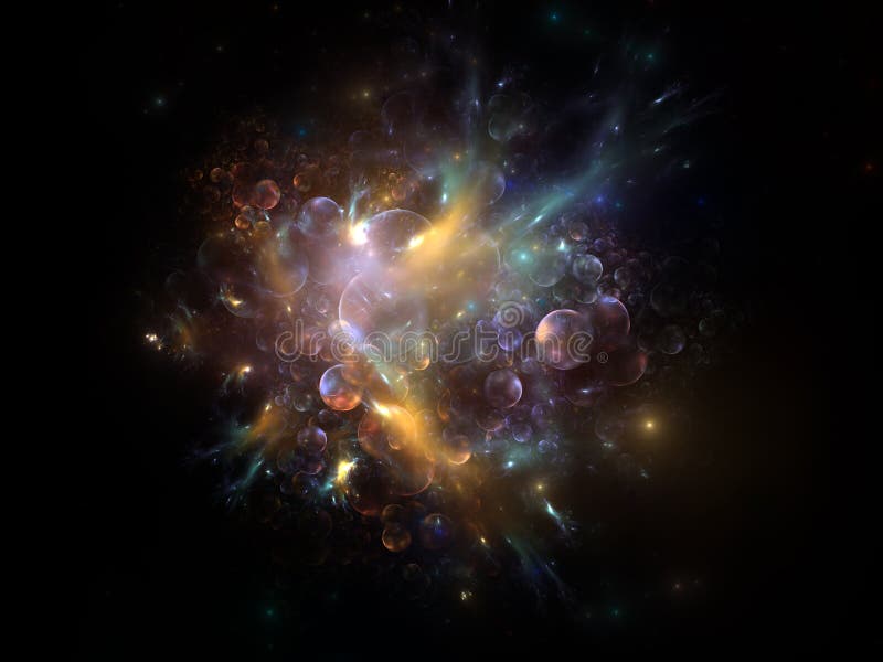 Creation of Matter stock illustration. Illustration of illuminate ...