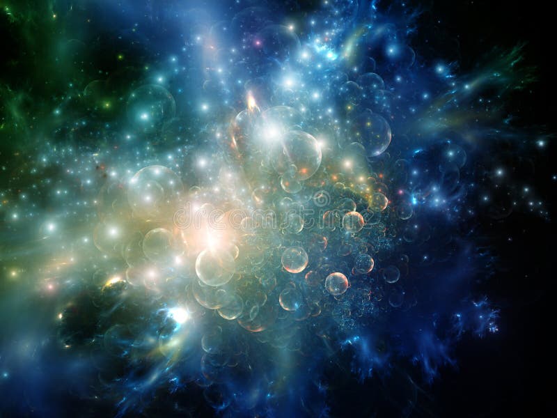 Creation in Space stock illustration. Illustration of plant - 13089444