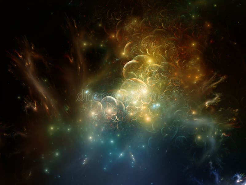 Creation in Space stock illustration. Illustration of plant - 13089444