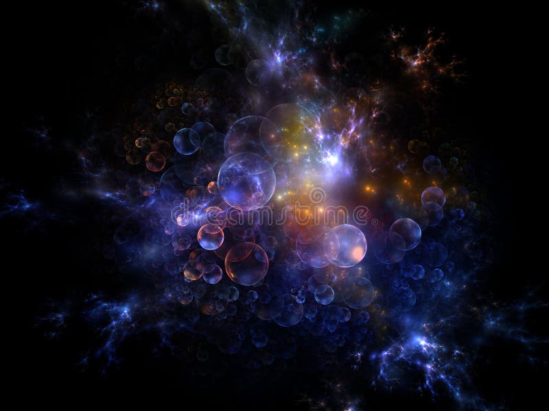 Creation in Space stock illustration. Illustration of plant - 13089444