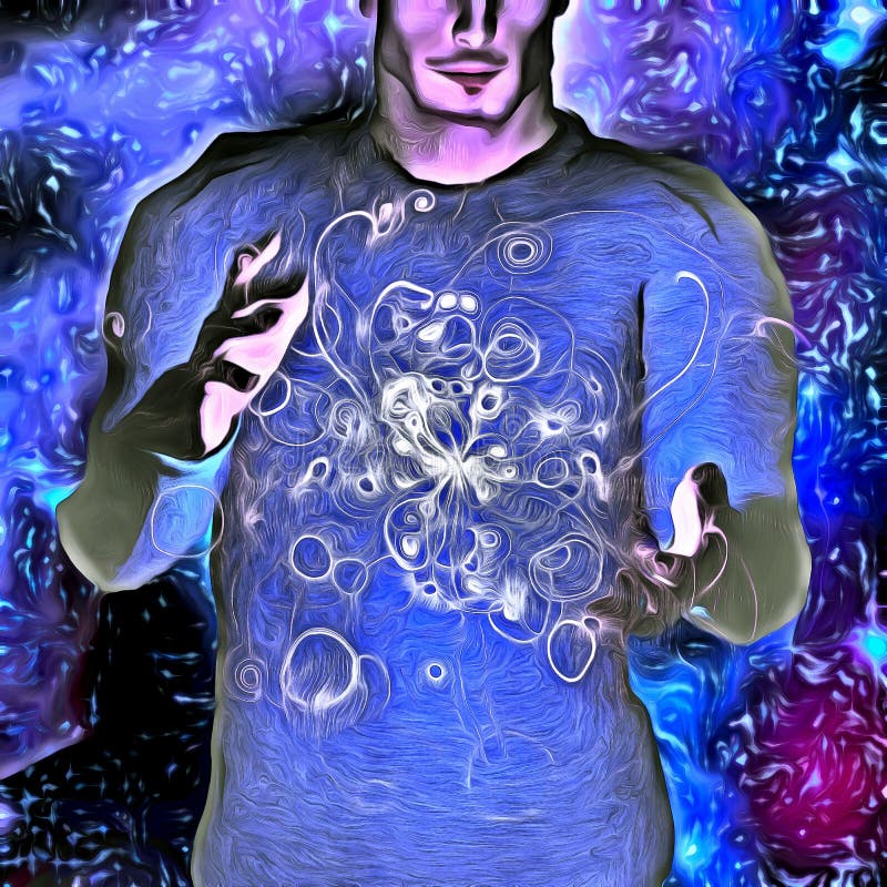 Creation of matter stock illustration. Illustration of color - 120318356