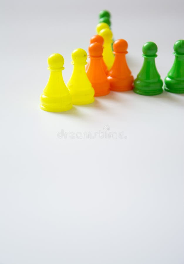 Creation of Plastic Checkers Stock Image - Image of leisure, creativity ...