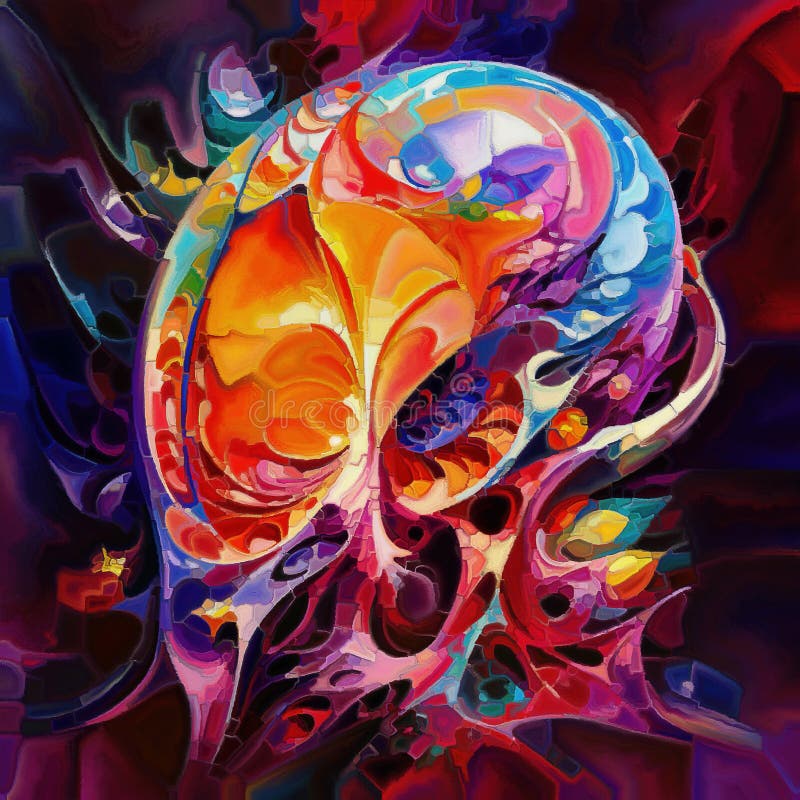 Creation of Spectrum Artistry Stock Illustration - Illustration of ...