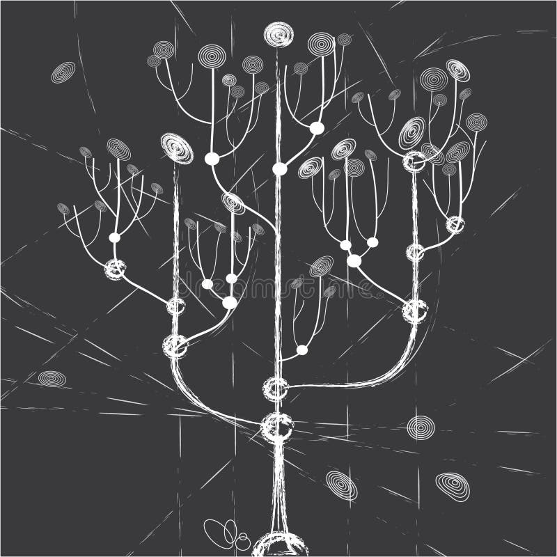Art and Creation Tree, Concept Illustration Stock Vector - Illustration ...
