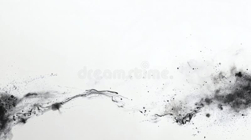 Abstract Ink Splatter on White Background Stock Illustration ...