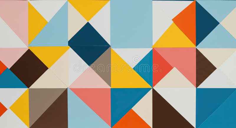 Abstract Geometric Background of Recycled Materials: Paper, Glass ...
