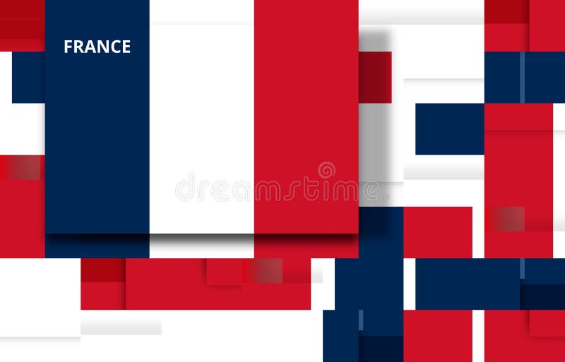 Creative Abstract Background of the Flag of France, French Flag ...
