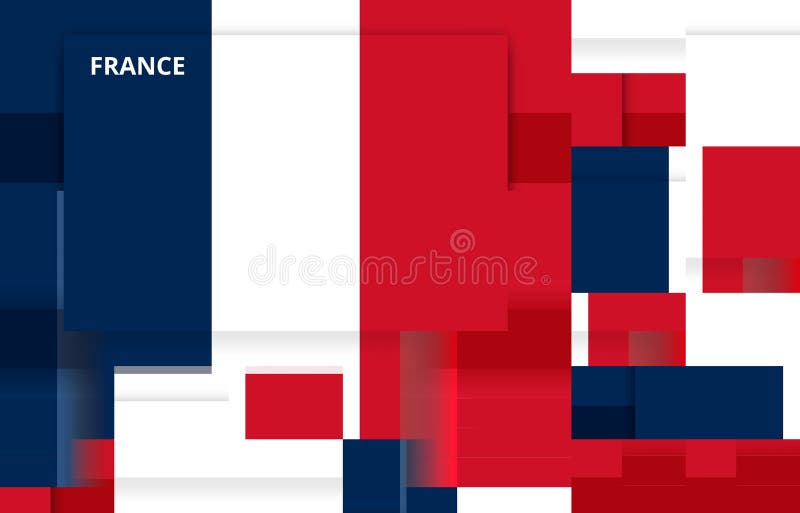 Creative Abstract Background of the Flag of France, French Flag ...