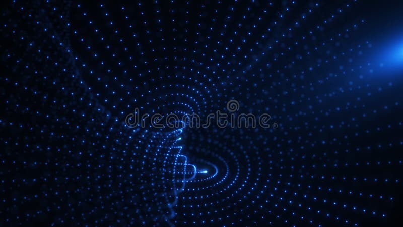 A Creative Abstract Background, an Abstract Particle Surface Swirling ...